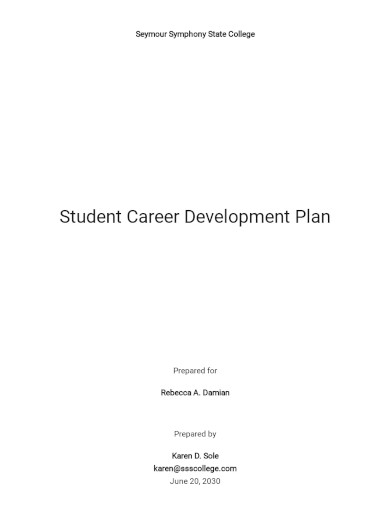 Career Development Plan Template - 22+ Free Word, PDF Documents Download!
