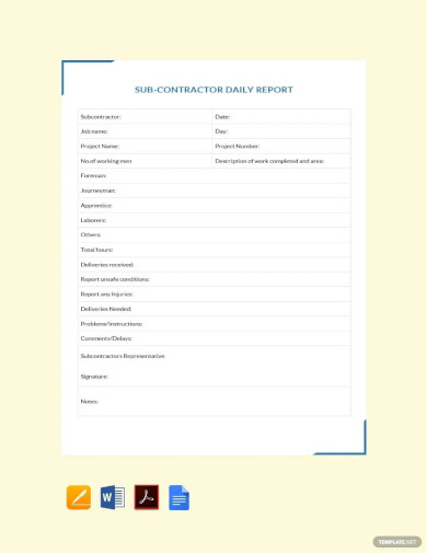 82+ Daily Report Templates - Word, PDF, Excel, Google Docs
