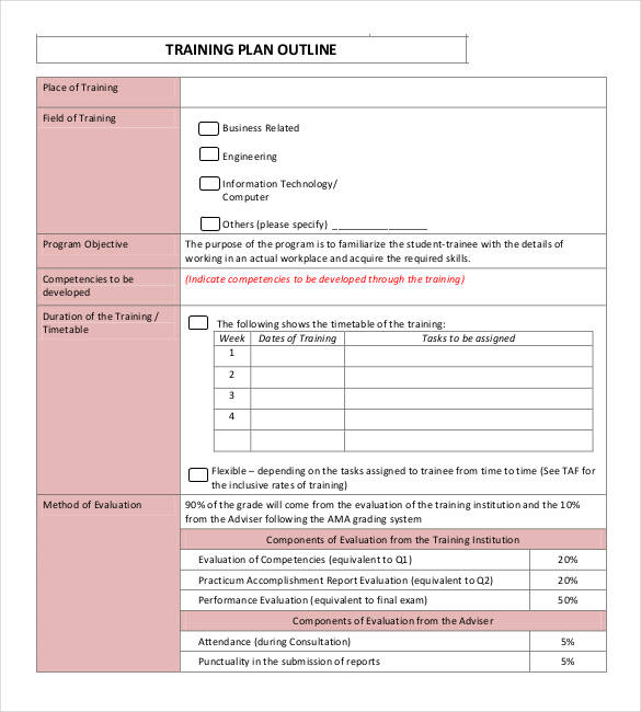 29 Training Plan Templates DOC PDF