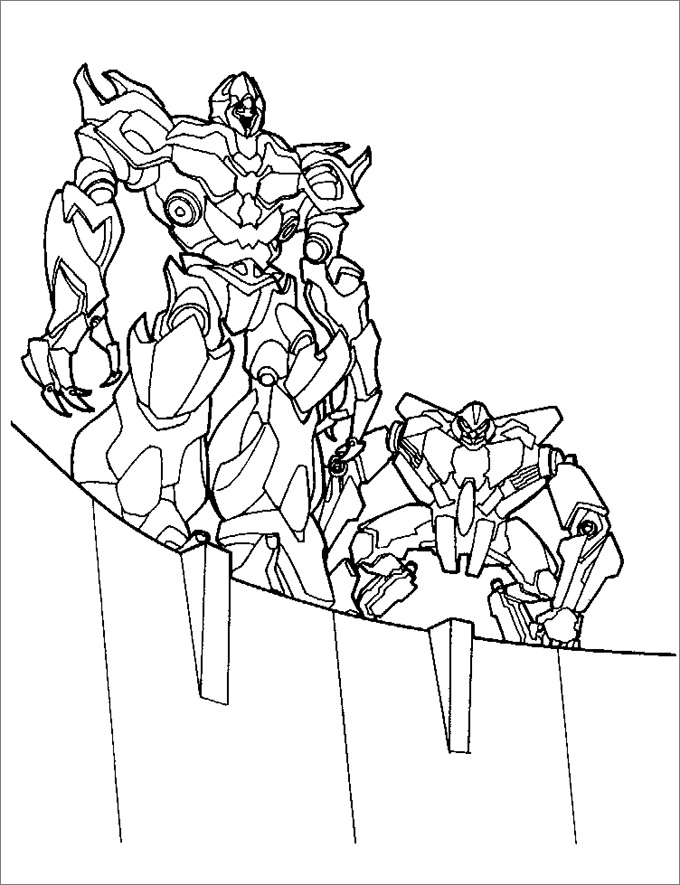 30+ Transformers Colouring Pages