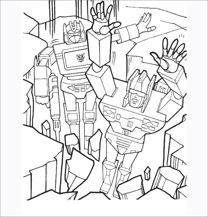 30+ Transformers Colouring Pages