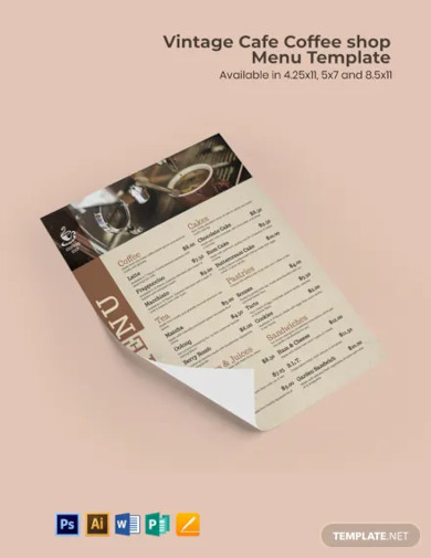 Menu - Free 28+ Templates in PDF, MS Word, Excel, PSD, AI, Publisher, Pages