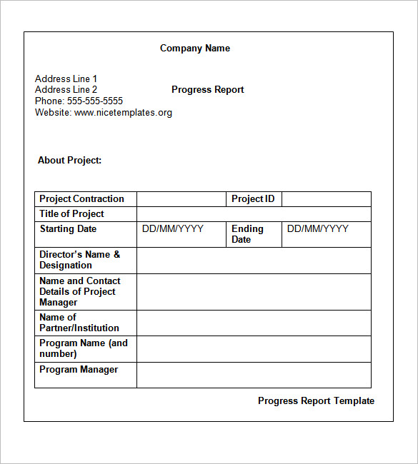Weekly Status Report Templates - 30+ Free Documents Download- MS Word ...