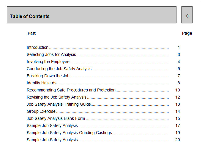 11+ Sample Job Safety Analysis Templates - PDF, DOC