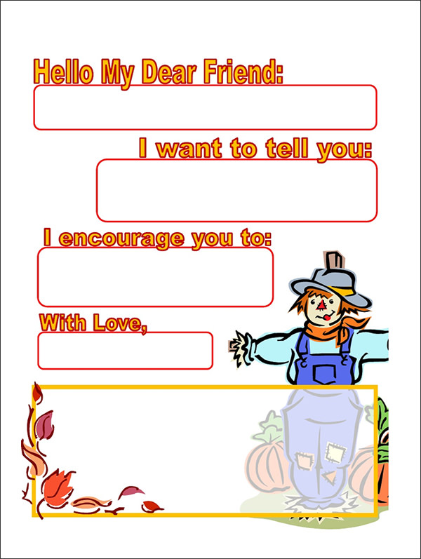 10 Letter Templates For Kids Free Sample Example Format