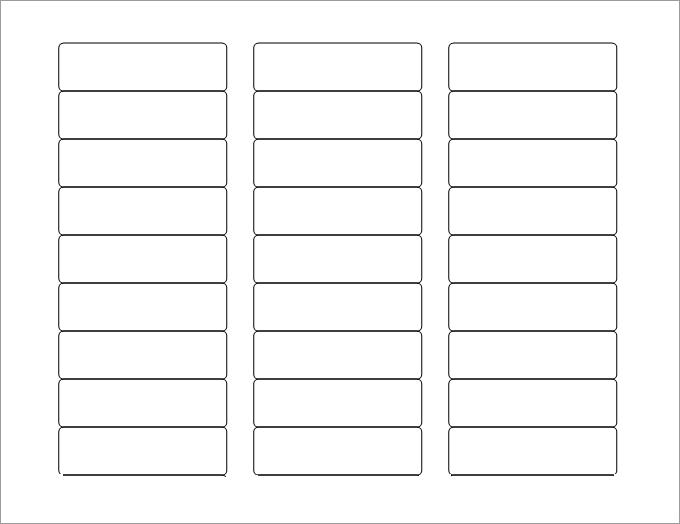 Blank Labels Blank Label Template