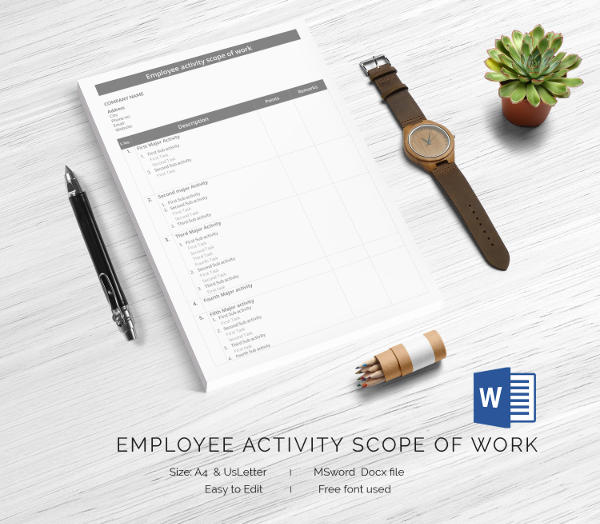 Scope of Work Template - 36+ Free Word, PDF Documents Download!