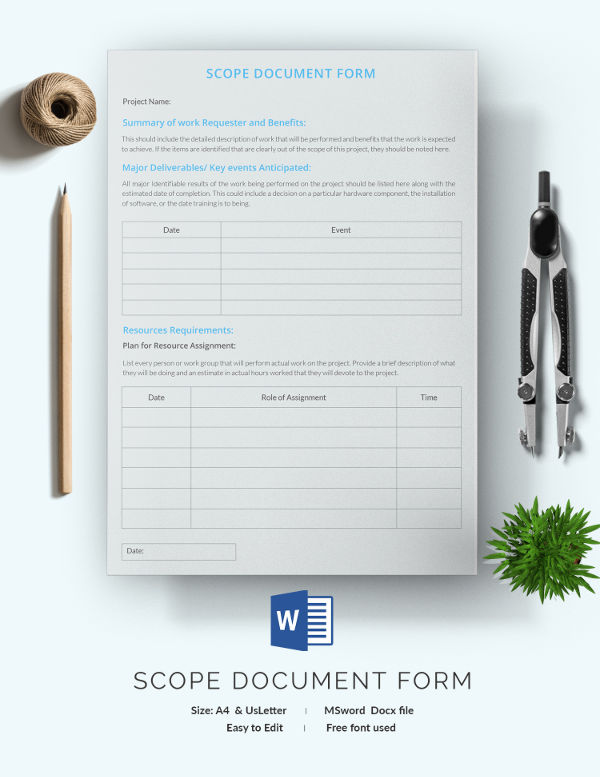 Scope of Work Template - 36+ Free Word, PDF Documents Download!