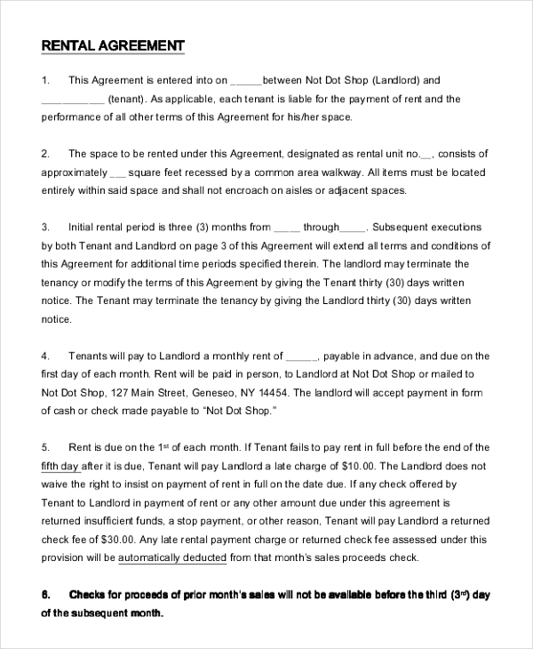 27+ Simple Rental Agreement Templates - Free Word, PDF Format Download