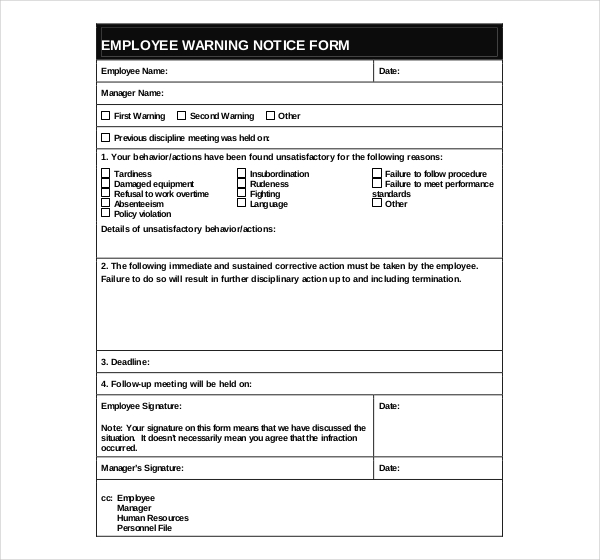 13+ Employees Write Up Templates – Free Sample, Example Download