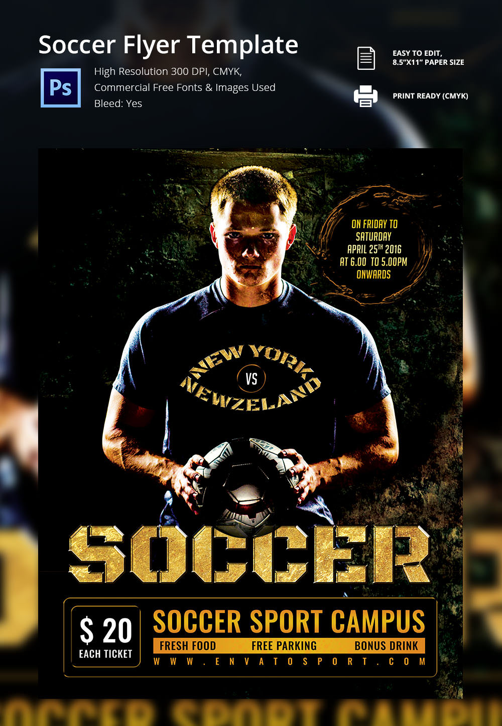 Soccer Flyer Template 37 Free PSD Format Download Free Premium 