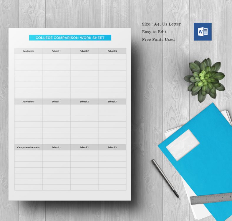 34+ Comparison Chart Templates - Word, Excel, PDF