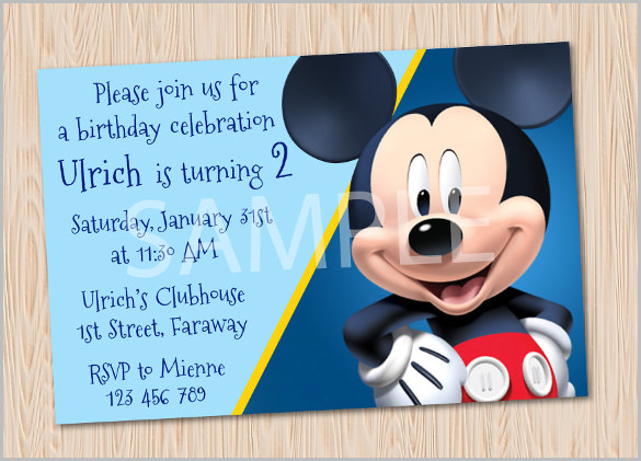 Mickey Mouse Invitation Templates – 26+ Free PSD, Vector EPS, AI ...