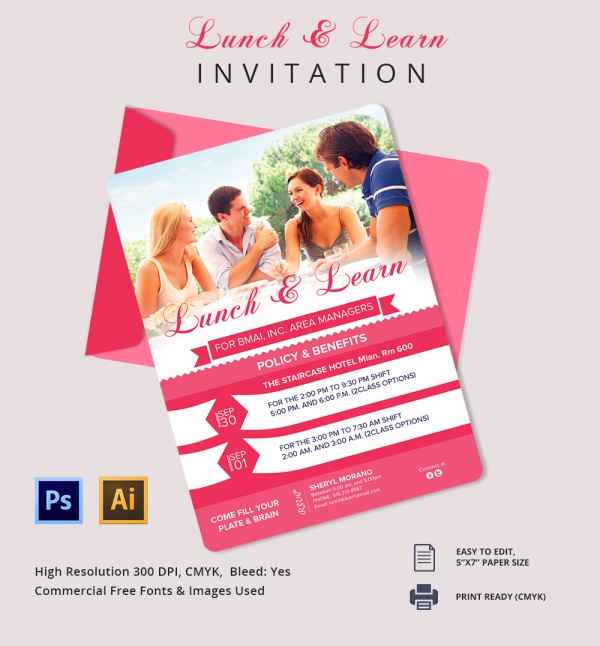 How To Write A Formal Lunch Invitation