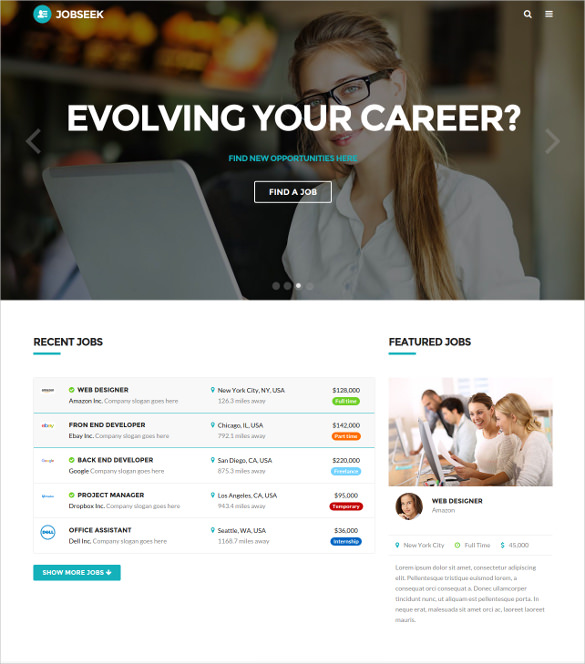 23+ Job Portal HTML5 Themes & Templates