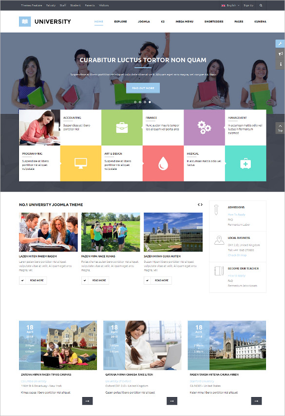 18+ College Website Themes & Templates