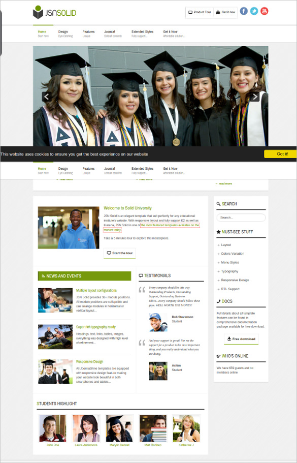 18+ College Website Themes & Templates