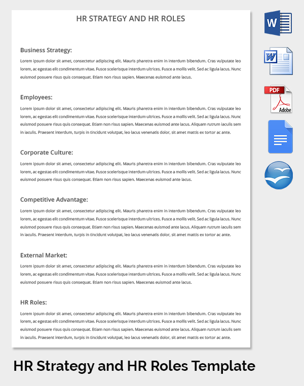 32+ HR Strategy Templates - Free Sample, Example, Format