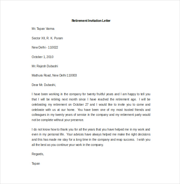 19+ FREE HR Invitation Letter Templates - PDF, DOC