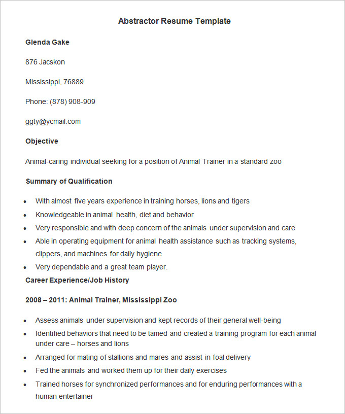 29+ Agriculture Resume Templates - PSD, PDF, DOC