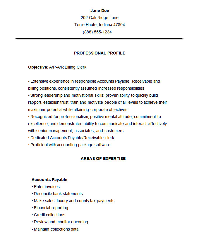 26+ Accounting Resume Templates - PDF, DOC