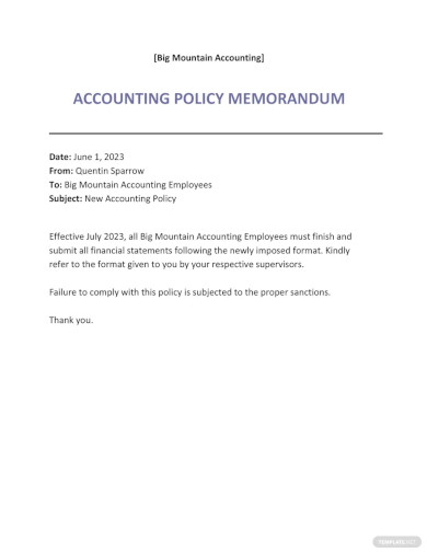 10+ Accounting Memo Templates - Word, PDF Documents Download