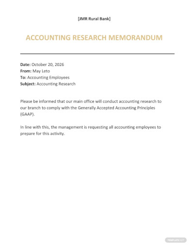 10+ Accounting Memo Templates - Word, PDF Documents Download