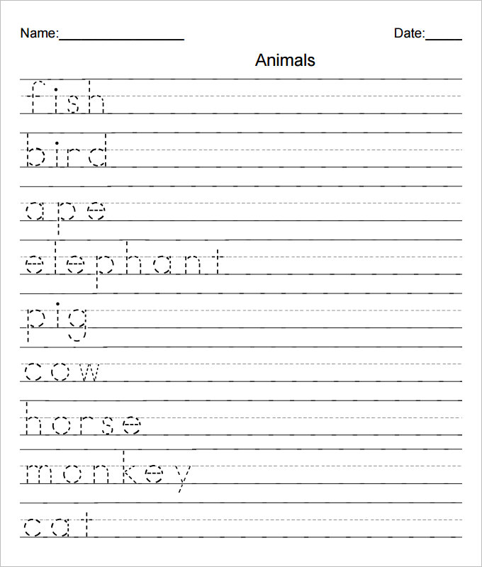 10 Sample Spelling Practice Worksheet Templates