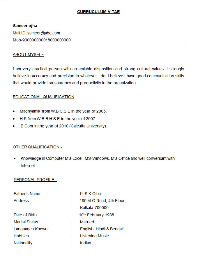 38+ BPO Resume Templates - PDF, DOC