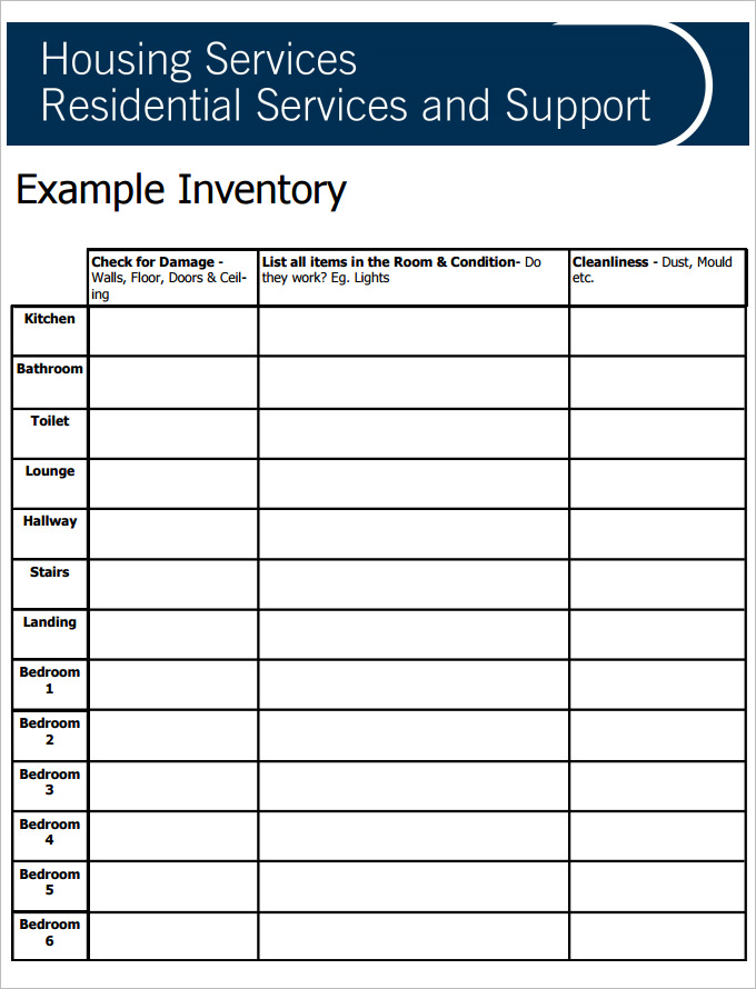 12+ Tenancy Inventory Templates – 14+ DOC, Excel, PDF