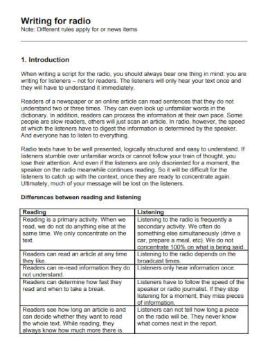 Free 14+ Script Writing Templates - DOC, PDF