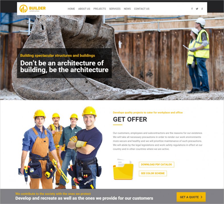 9+ FREE Construction HTML5 Templates & Themes | Free & Premium