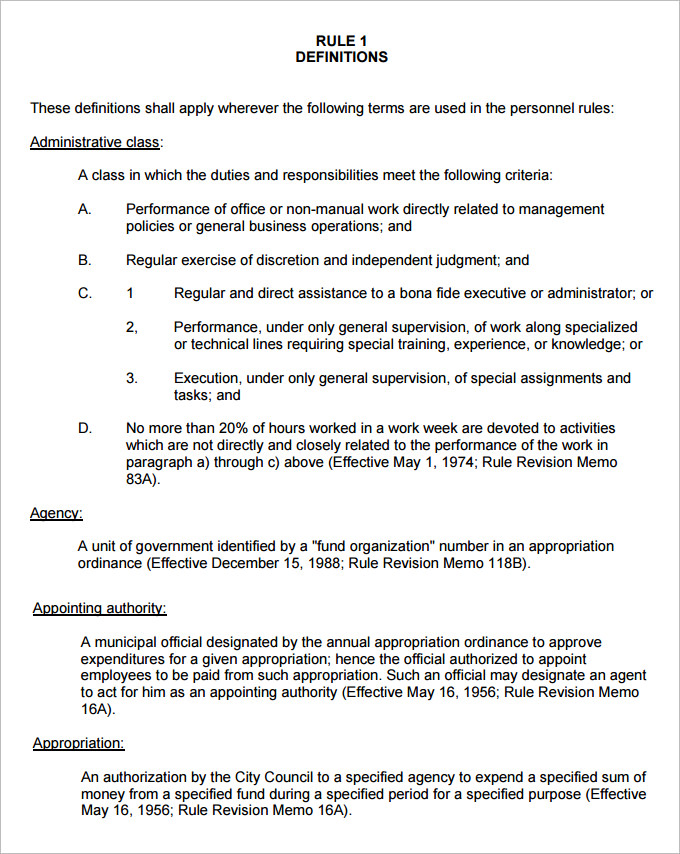 21+ HR Rules & Regulations - Samples & Examples