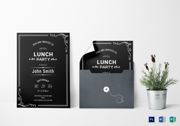 38+ Lunch Invitation Templates - PSD, AI, Word