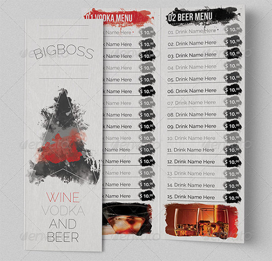 Bar Menu - 35+ Free Templates in PSD, EPS, Word, Pages