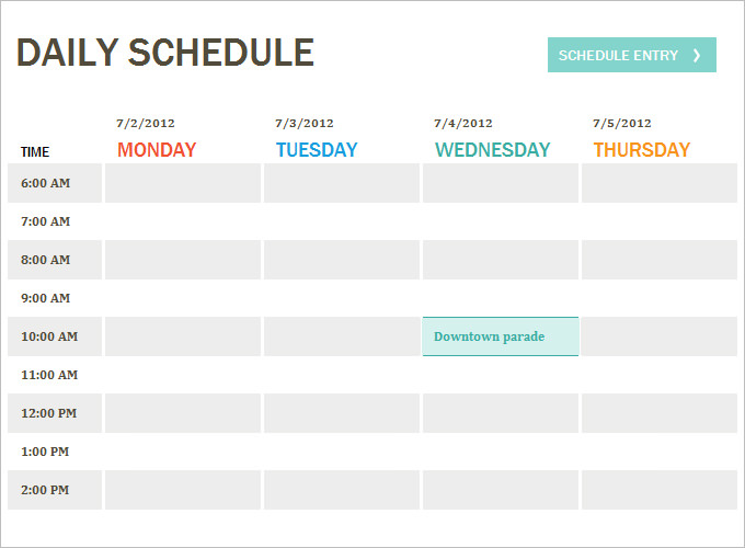 Daily Itinerary FREE DOWNLOAD Elsevier Social Sciences