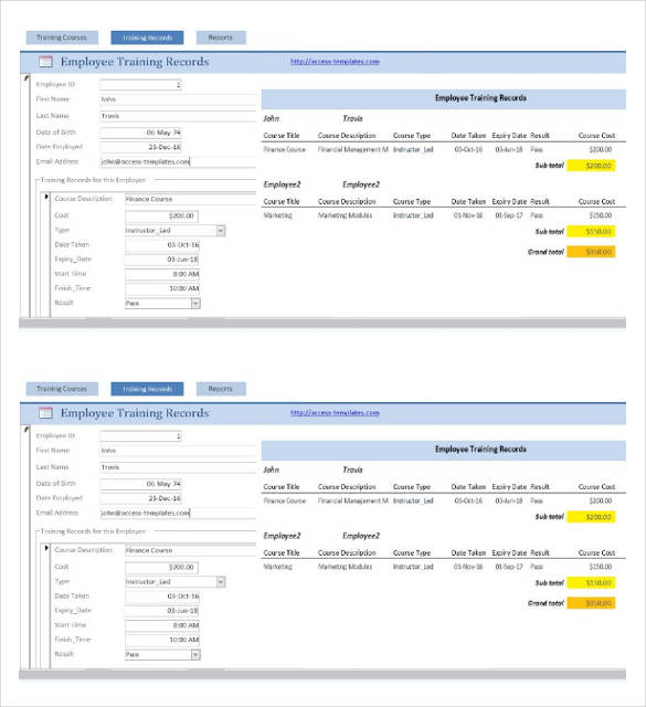 22+ Free Access Database Template