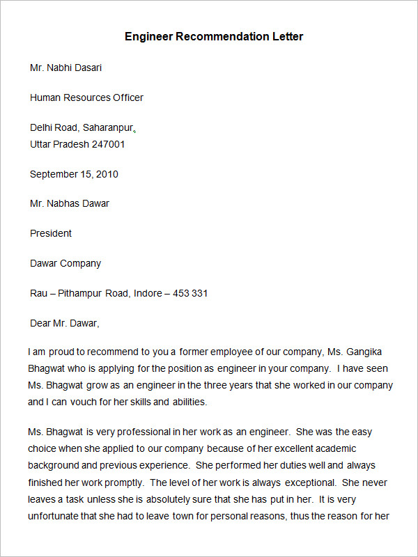 26+ FREE Employee Recommendation Letters - PDF, DOC