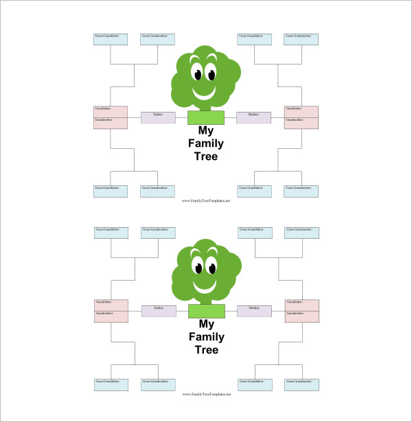 30+ Family Tree Template For Kids - DOC, Excel, PDF