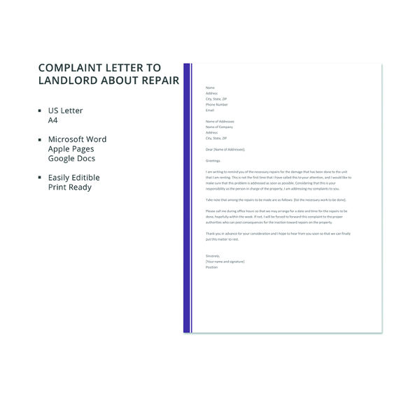 50+ FREE Complaint Letter Templates - DOC, PDF