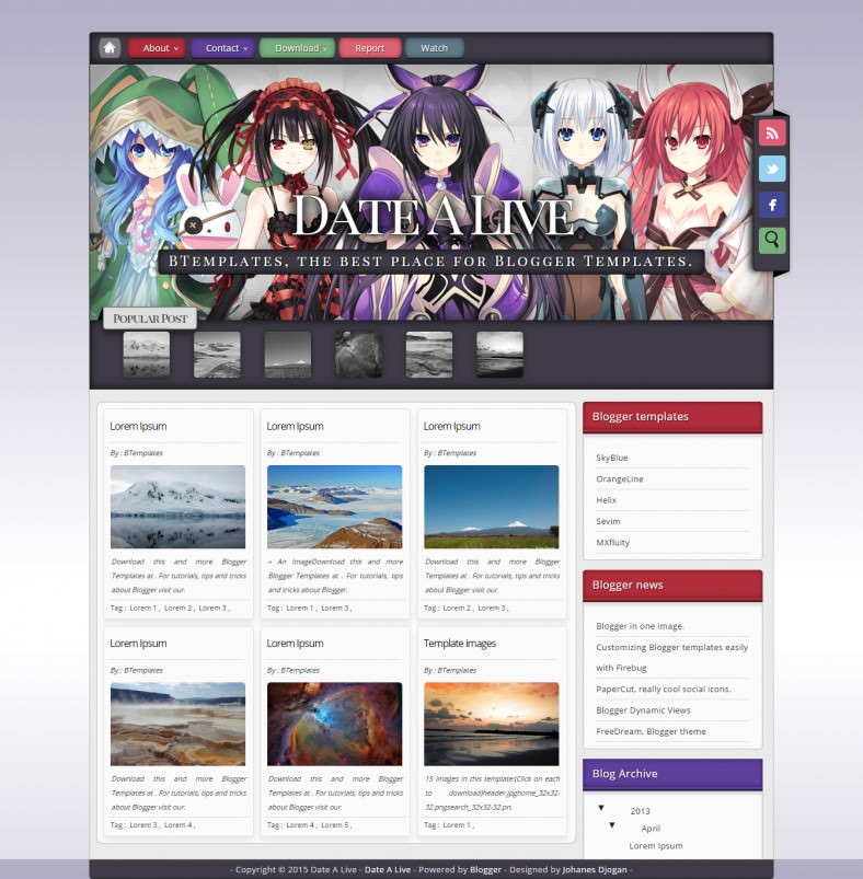 10 Best Cartoon Blogger Templates & Themes