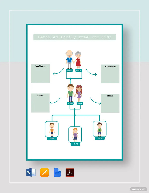 30+ Family Tree Template For Kids - DOC, Excel, PDF