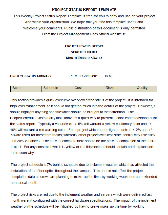 Latex Project Report Template