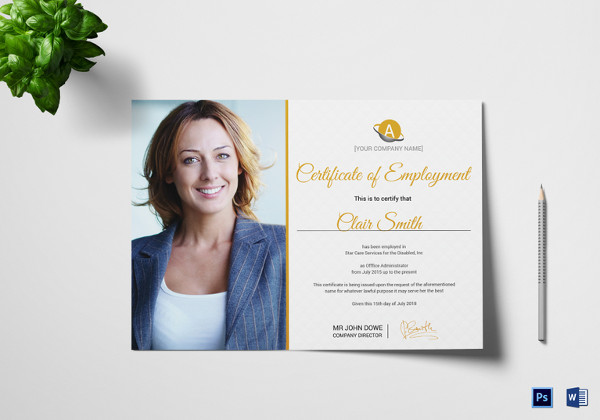 40+ Employment Certificates - PDF, DOC