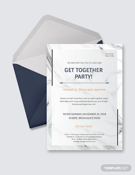 23+ Get Together Invitation Templates- PSD, PDF, Word, Publisher