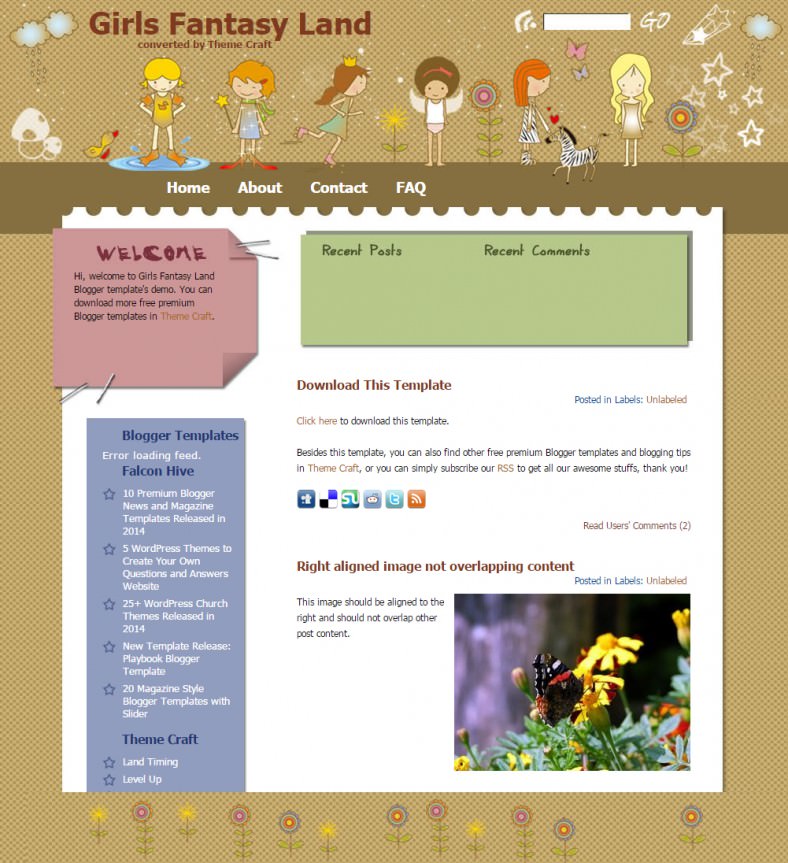10 Best Cartoon Blogger Templates & Themes