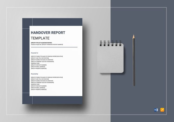 Free 35+ Handover Report Templates in MS Word, PDF, Google Docs, Pages
