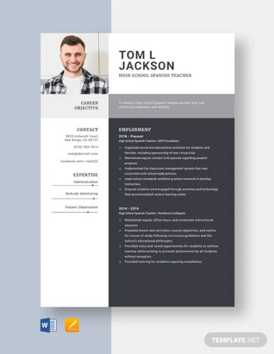 Free 18+ Teacher Resume Templates, PDF, DOC, Pages, Publisher