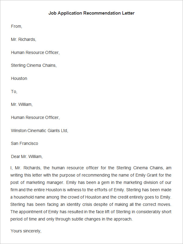 26+ FREE Employee Recommendation Letters - PDF, DOC