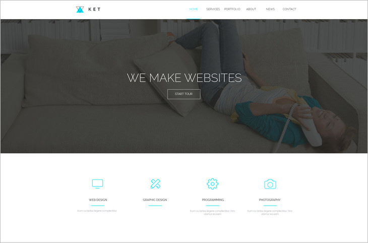 59+ Free PSD Website Templates